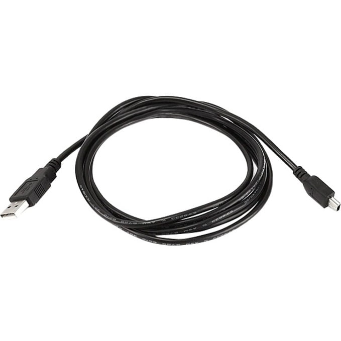 Monoprice USB A to Mini-B 2.0 Cable - 6 Feet - Black | 5-Pin 8/28AWG ...