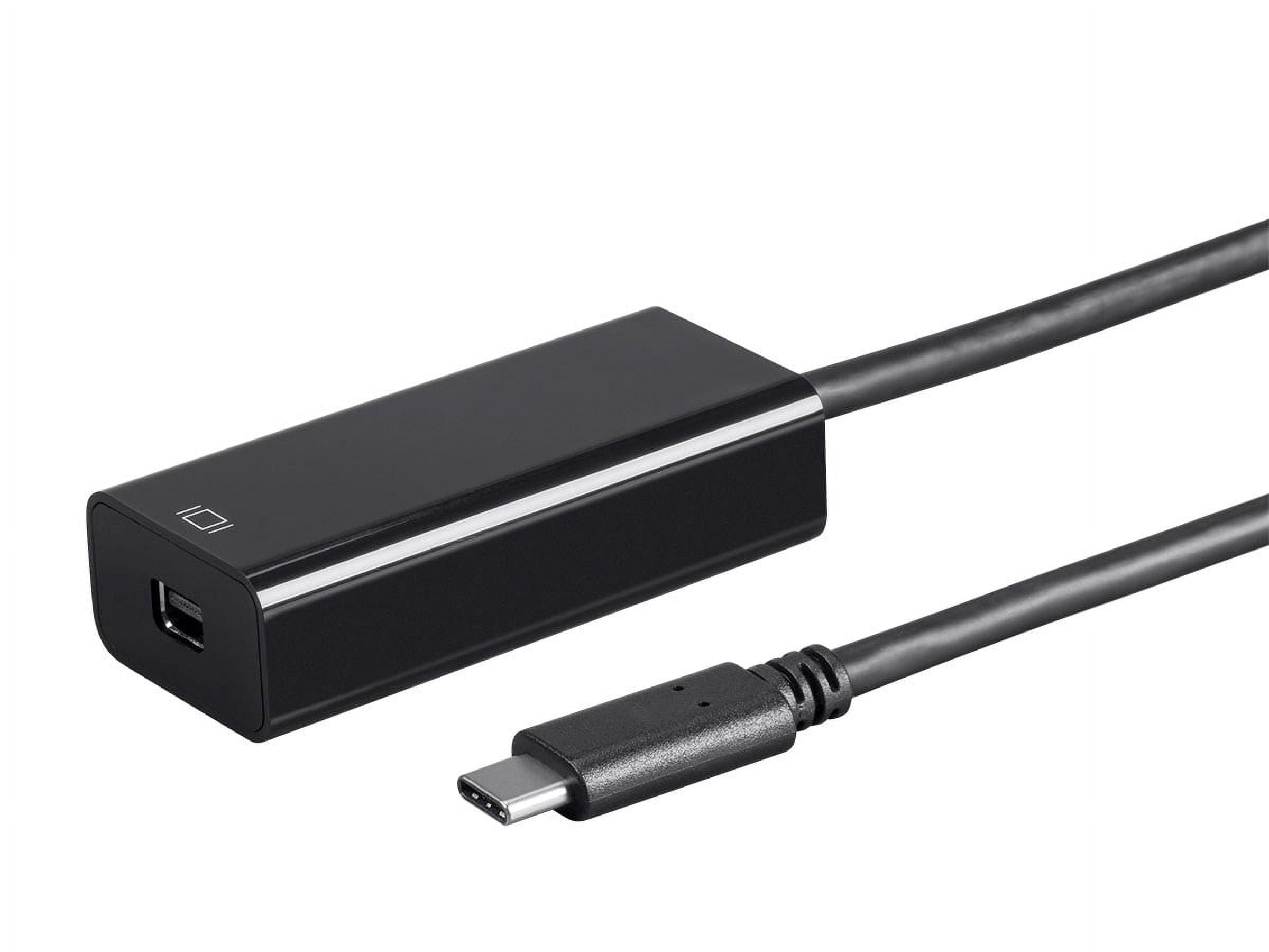 Monoprice USB-C to Mini DisplayPort Adapter - Black Network Adapter ...