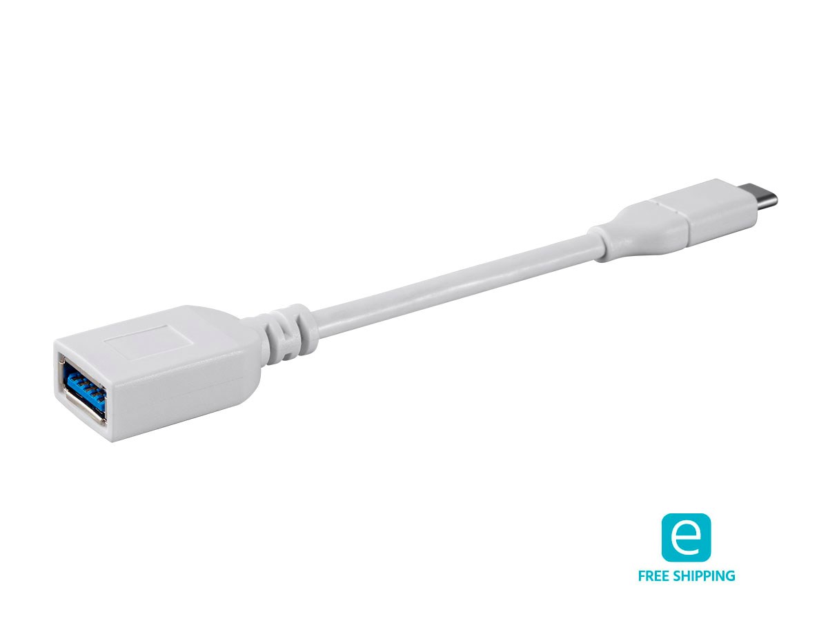Monoprice USB C to USB A Female 3.1 Gen 1 Extension Cable - 0.5 Feet ...