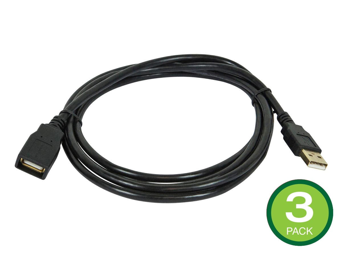 Monoprice USB Type-A to USB Type-A Female 2.0 Extension Cable - 6 Feet ...