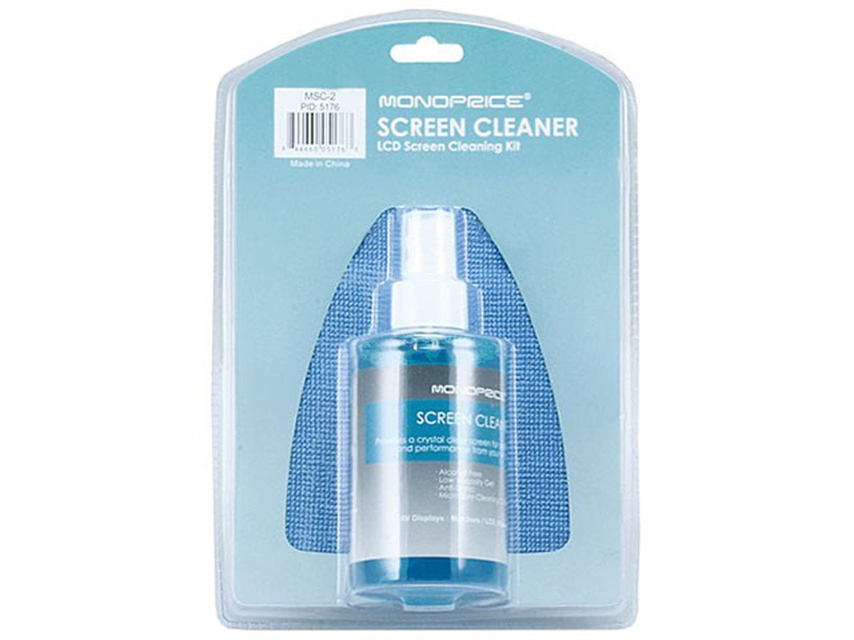 Monoprice Universal Screen Cleaner (Large Bottle, Blister Pack) For LCD ...