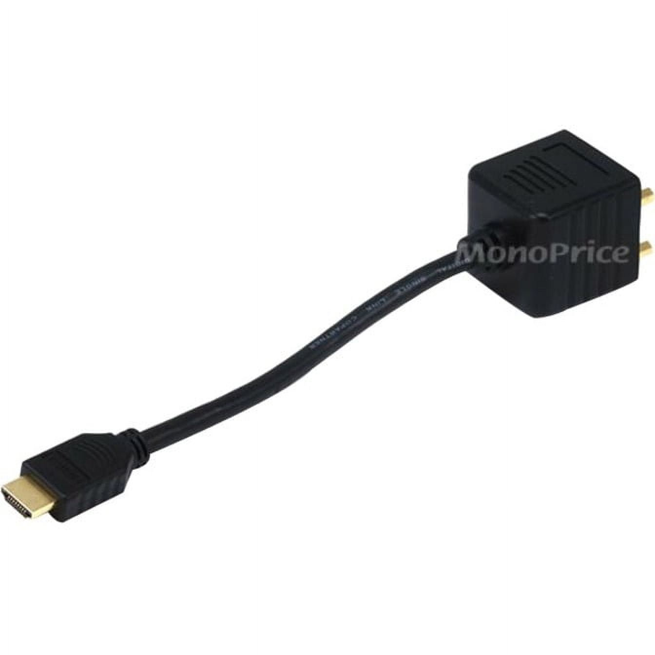 Monoprice Video/Audio Splitter - HDMI Male to 2x HDMI Female - Walmart.com