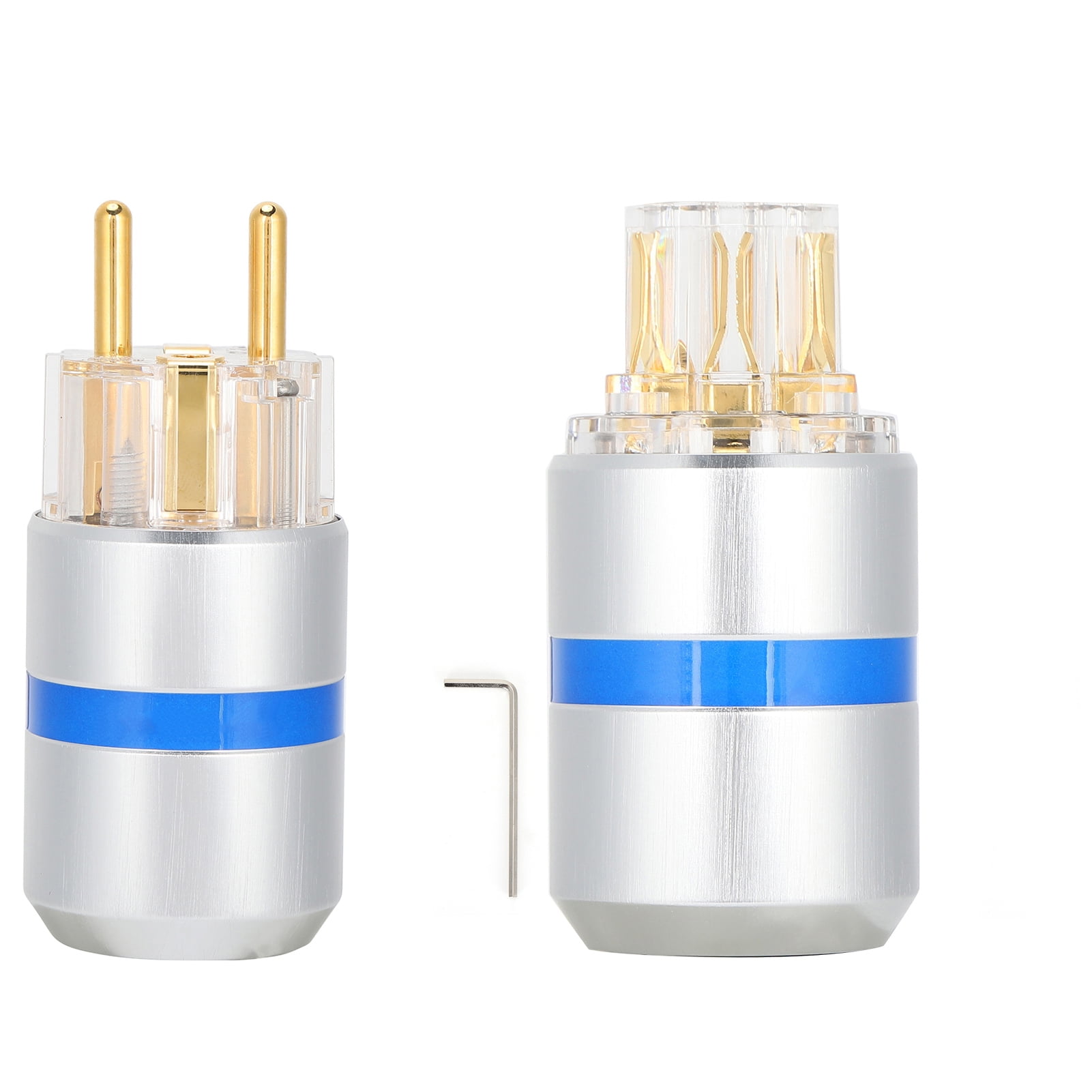 Monosaudio Audio Power Connector Pure Copper 24K Gold‑Plated Power Plug ...