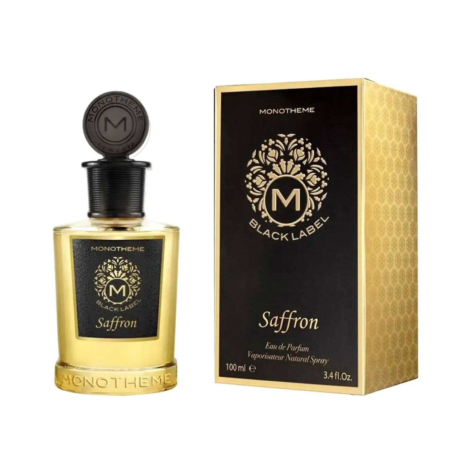 Monotheme Black Label Saffron Eau De Parfum For Men & Women 100ml, 3.4 Fl.oz. | Premium Long ...