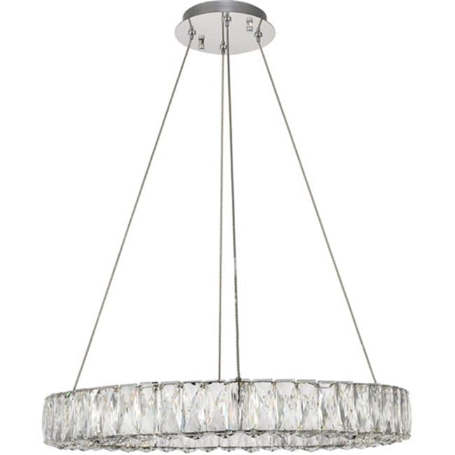 Monroe Integrated Led Chip Light Chrome Chandelier - Walmart.com