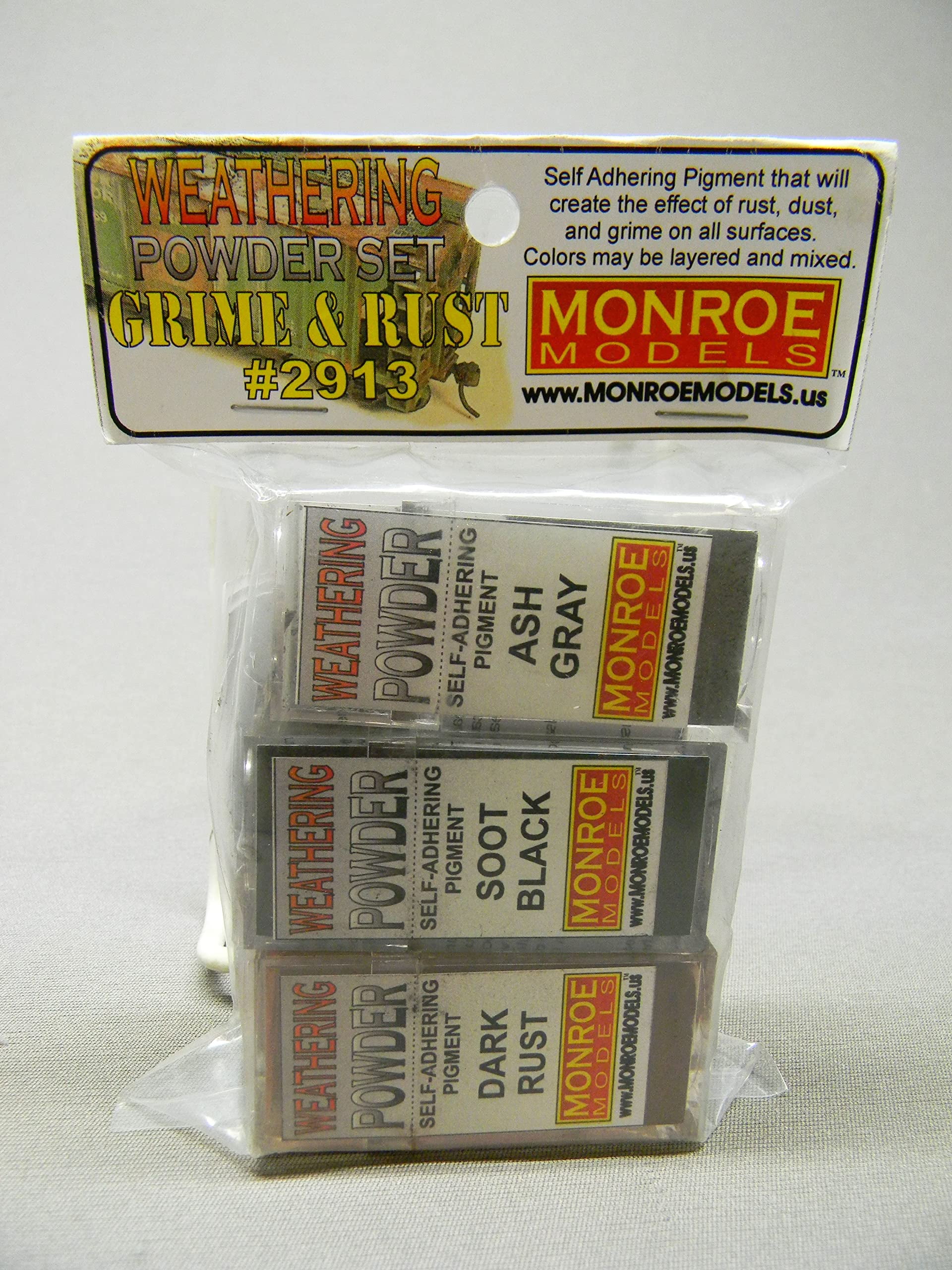 Monroe Models Weathering Powder 3 Pack - Grime & Rust - Walmart.com