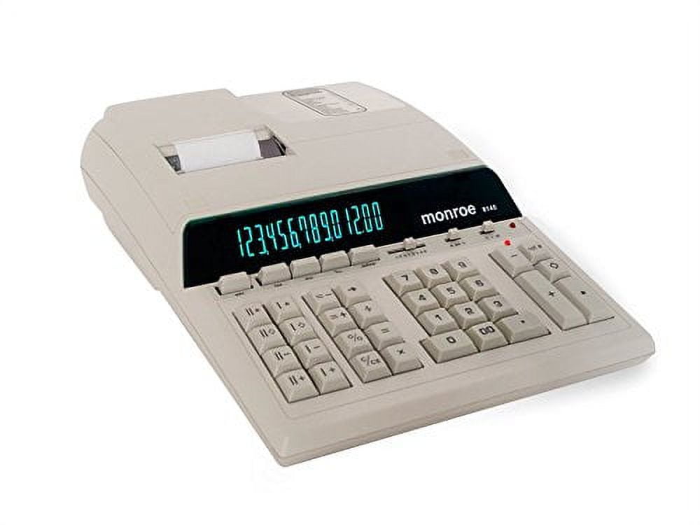 MonroeSystems 8145X Monroe 8145x 14 Digit Heavy Duty Ivory Calc ...