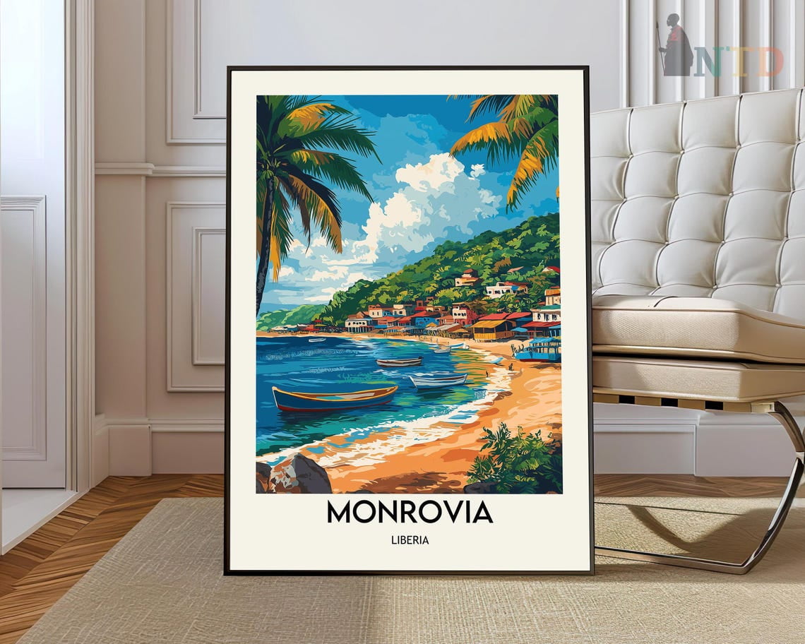 Monrovia Poster, Monroviamonrovia Print, Monrovia Photo, Monrovia ...