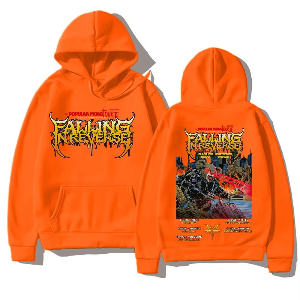 Mons Tour II World Domination Falling in Reverse 2025 Hoodies Women Men ...