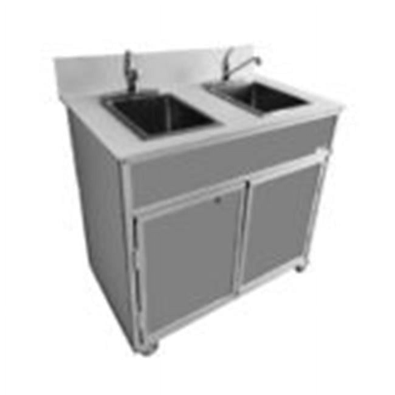 Monsam NS-002 Double Basins NSF Certified Utensil Washing Self ...