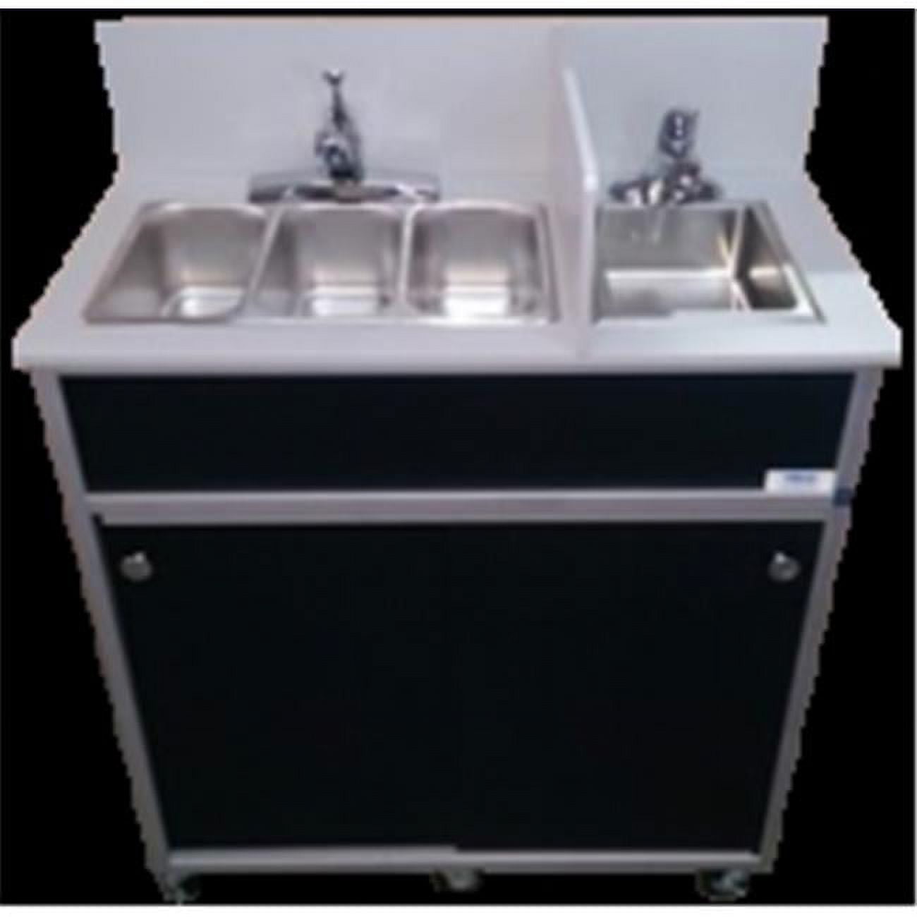 Monsam NSF Certified Four Compact Basins Utensil Washing Portable Sink ...