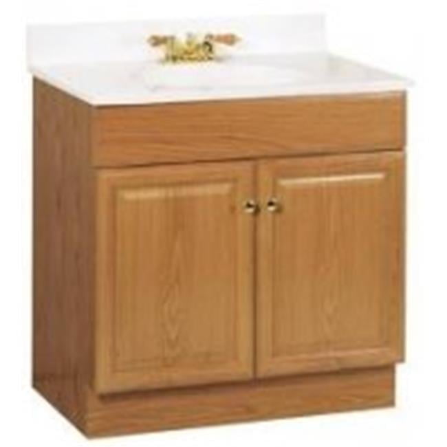 Monsam PSW-007M Single Basin Self Contained Sink - Wood Cabinet ...