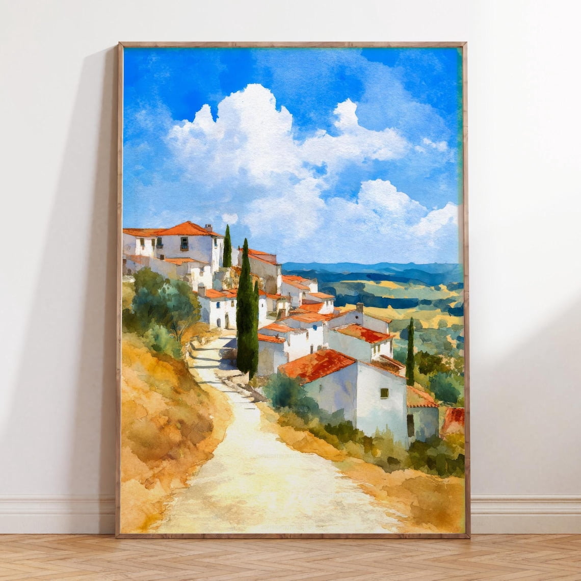 Monsanto Portugal Hilltop Stone Homes Village Wall Art, Unframed Canvas ...