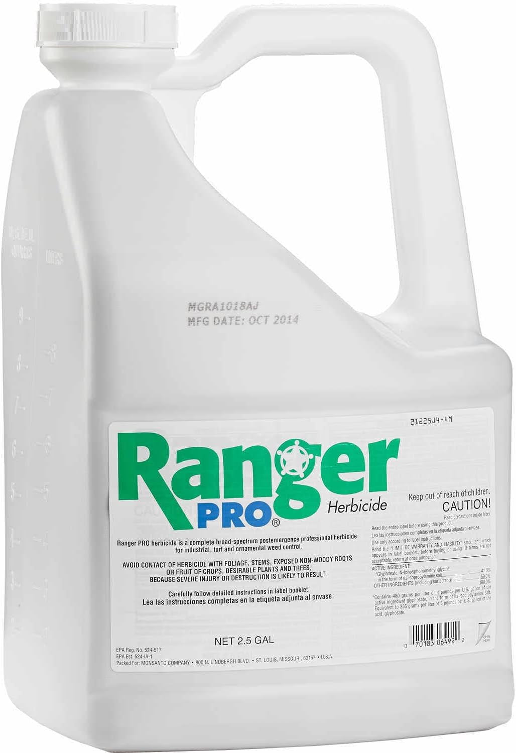 Monsanto Ranger Pro Herbicide 2.5 Gallon Jug - Walmart.com