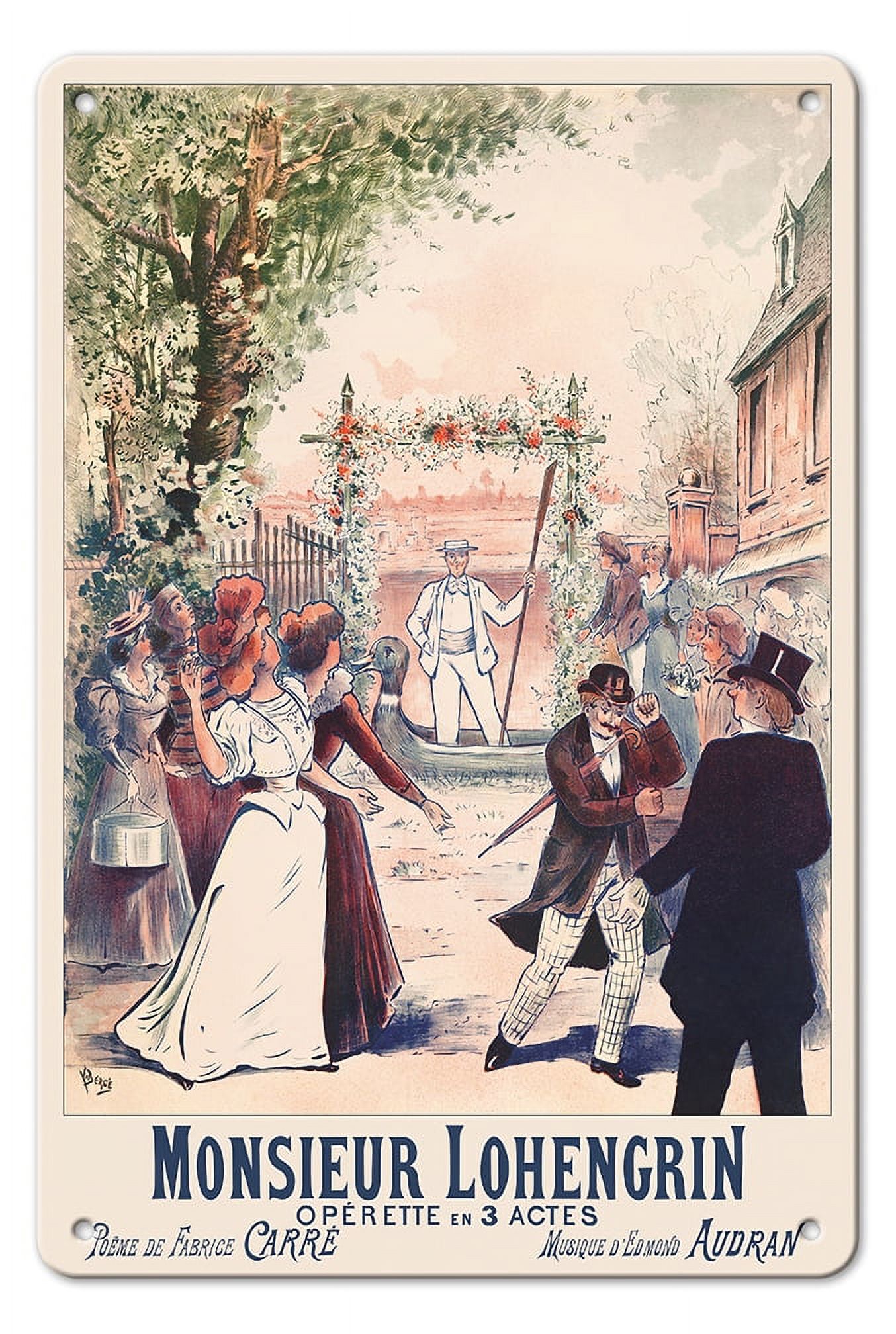 Monsieur Lohengrin - Operetta in 3 Acts - Vintage Music Poster by L ...