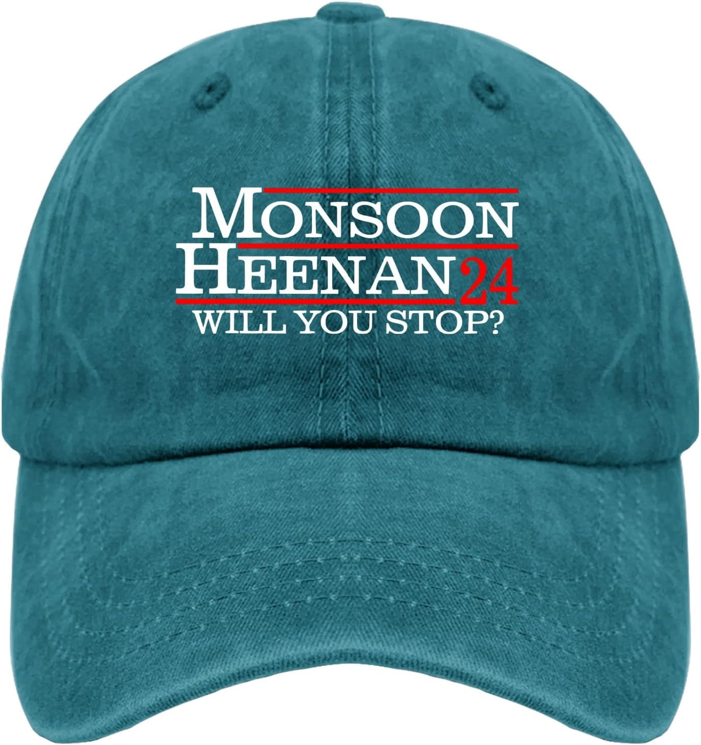 Monsoon Heenan 2024 Will You Stop？ Cap Fishing Hats Womens Baseball Hat ...