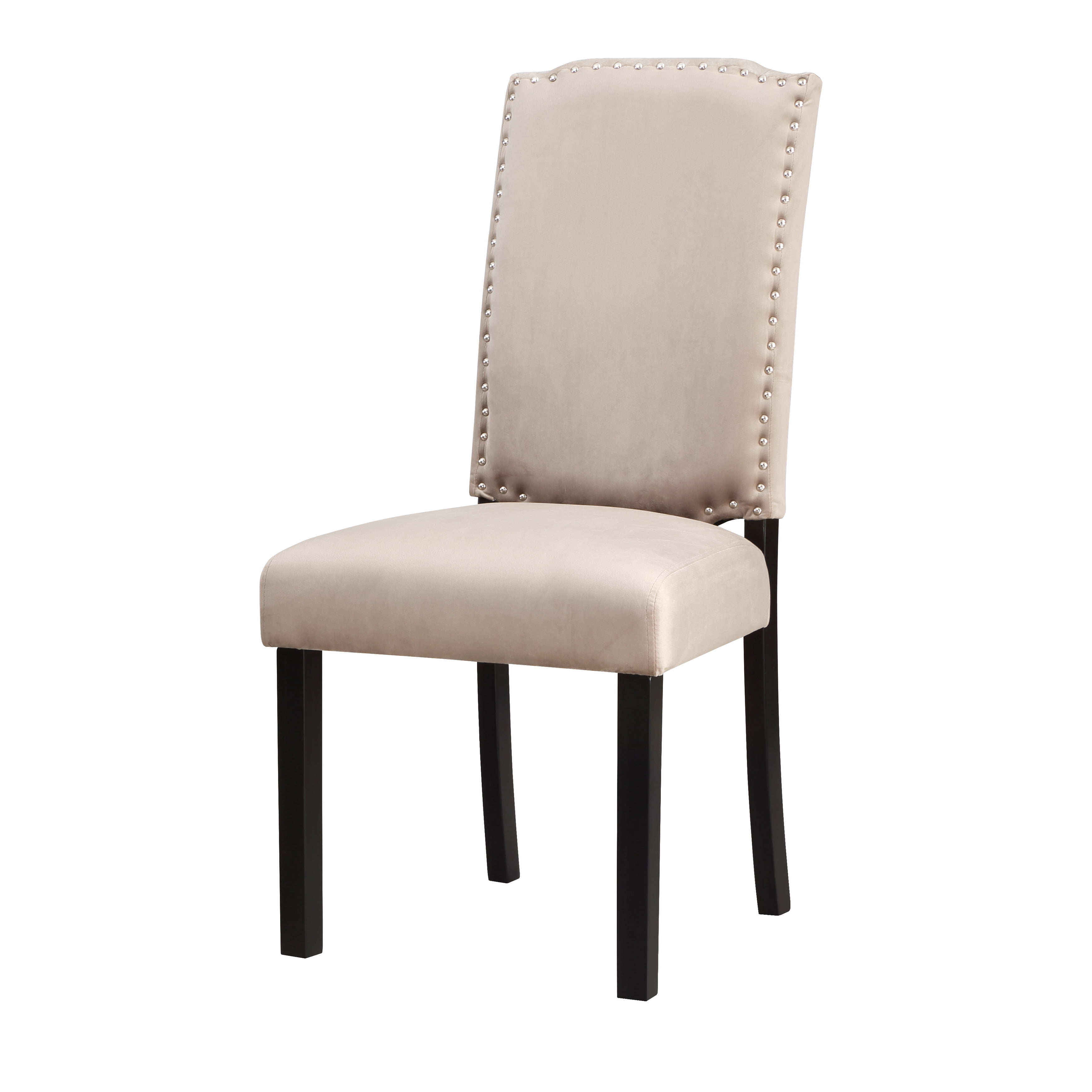 Monsoon Pacific Ellica Velvet Dining Chairs (Set of 2) Taupe - Walmart.com
