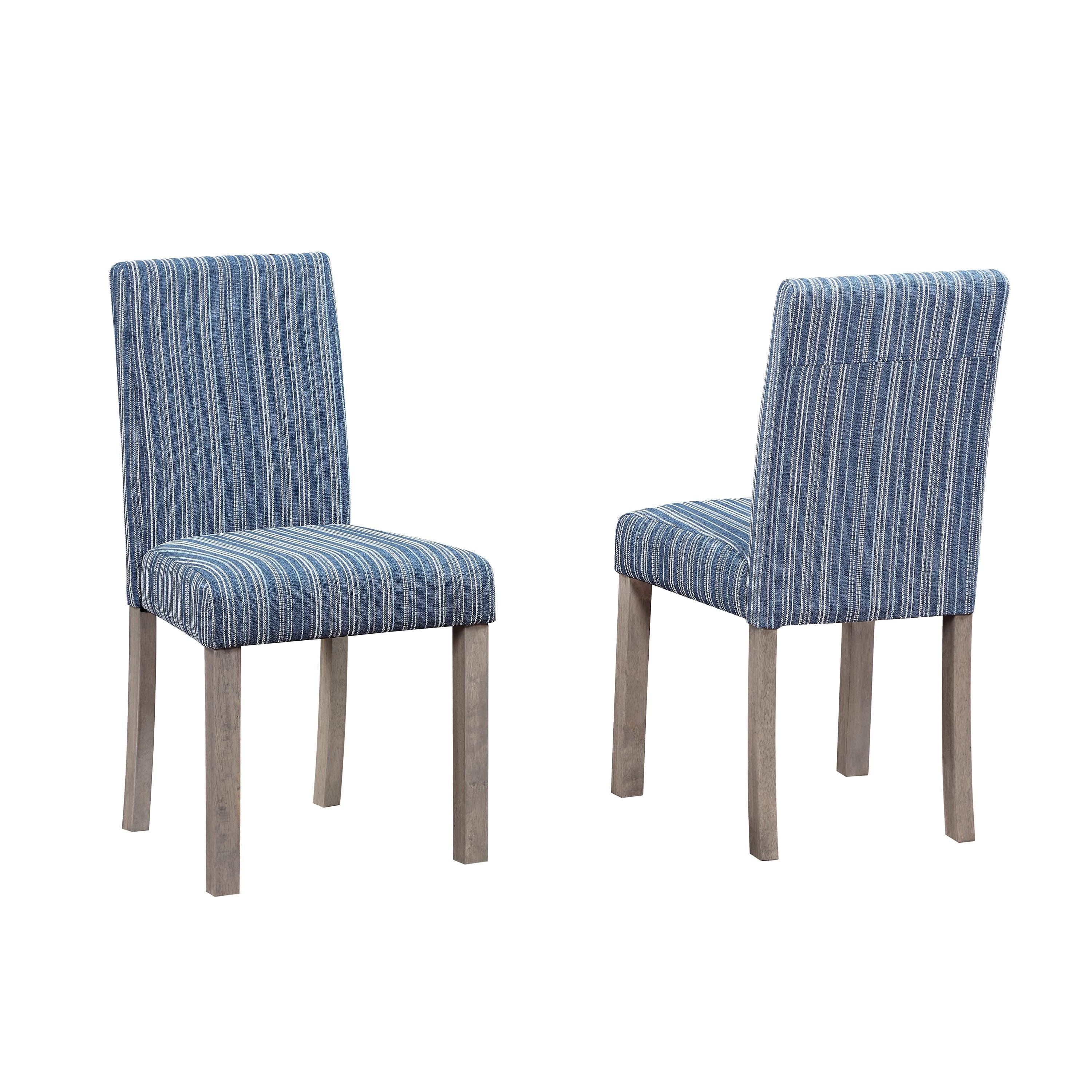 Monsoon Pacific Mai Boucle Dining Chairs (Set of 2) Blue Stripe ...