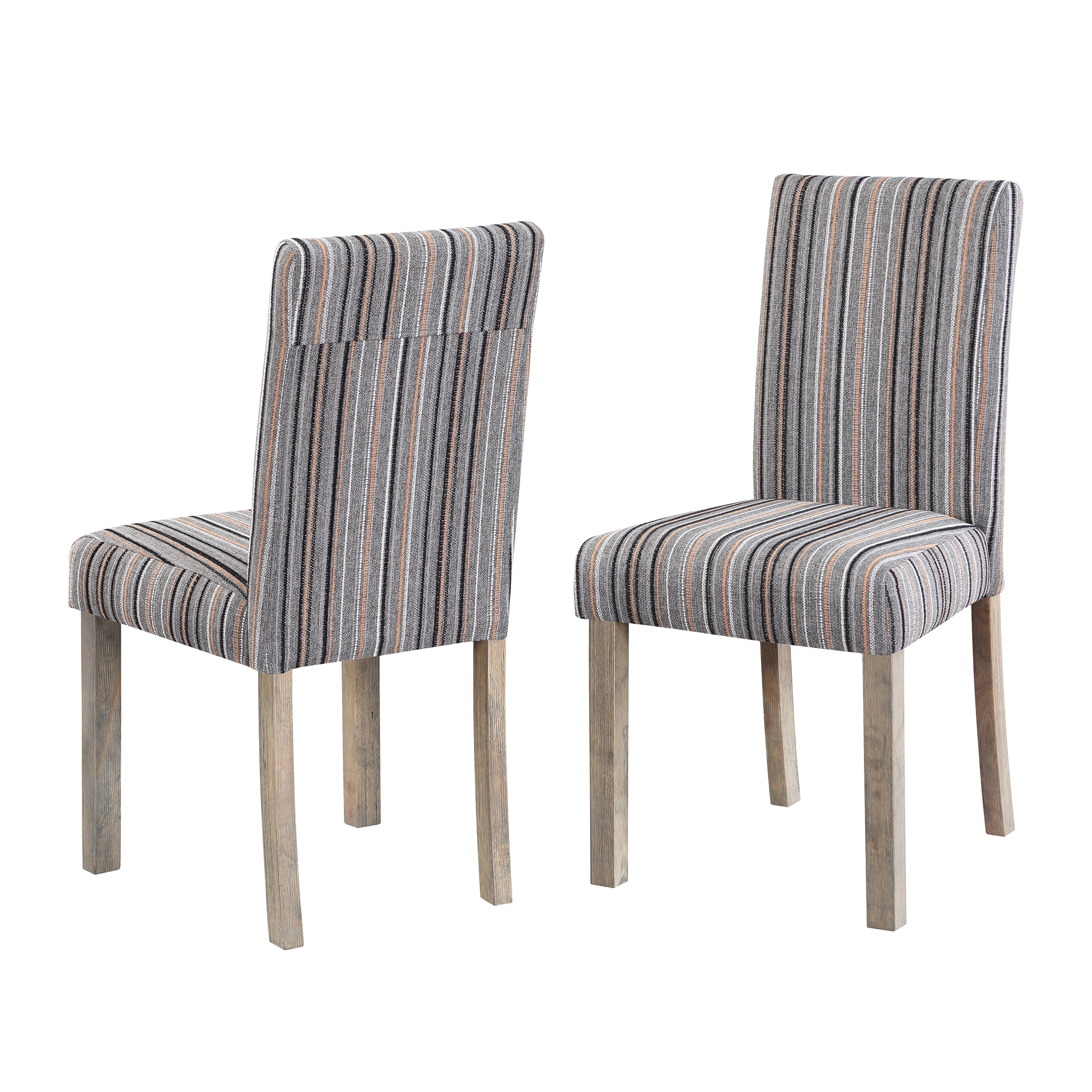 Monsoon Pacific Mai Boucle Dining Chairs (Set of 2) Grey & Orange ...
