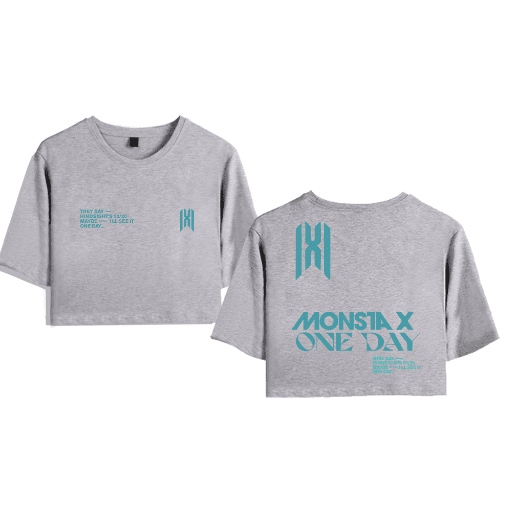 Monsta X Merch One Day Crop Top Midriff-Baring Tshirt Women Girl Short Sleeve - Walmart.com
