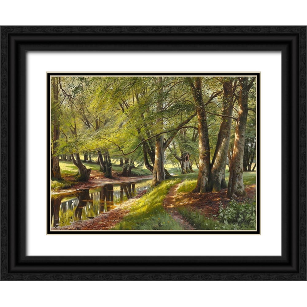Monsted, Peder Mork 18x15 Black Ornate Wood Framed with Double Matting ...