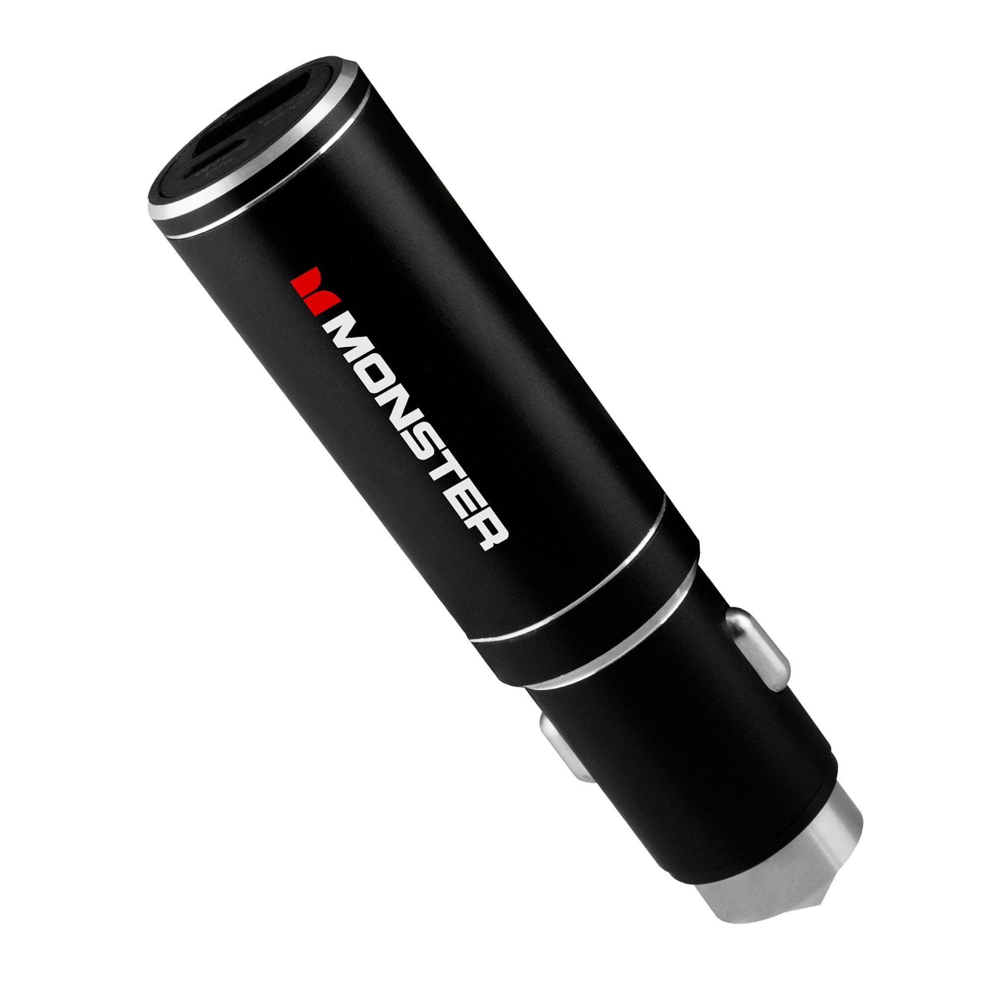 Monster 3-in-1 Car Charger, 5V USB Input, 2.1A USB, 1000mAh Power Bank ...