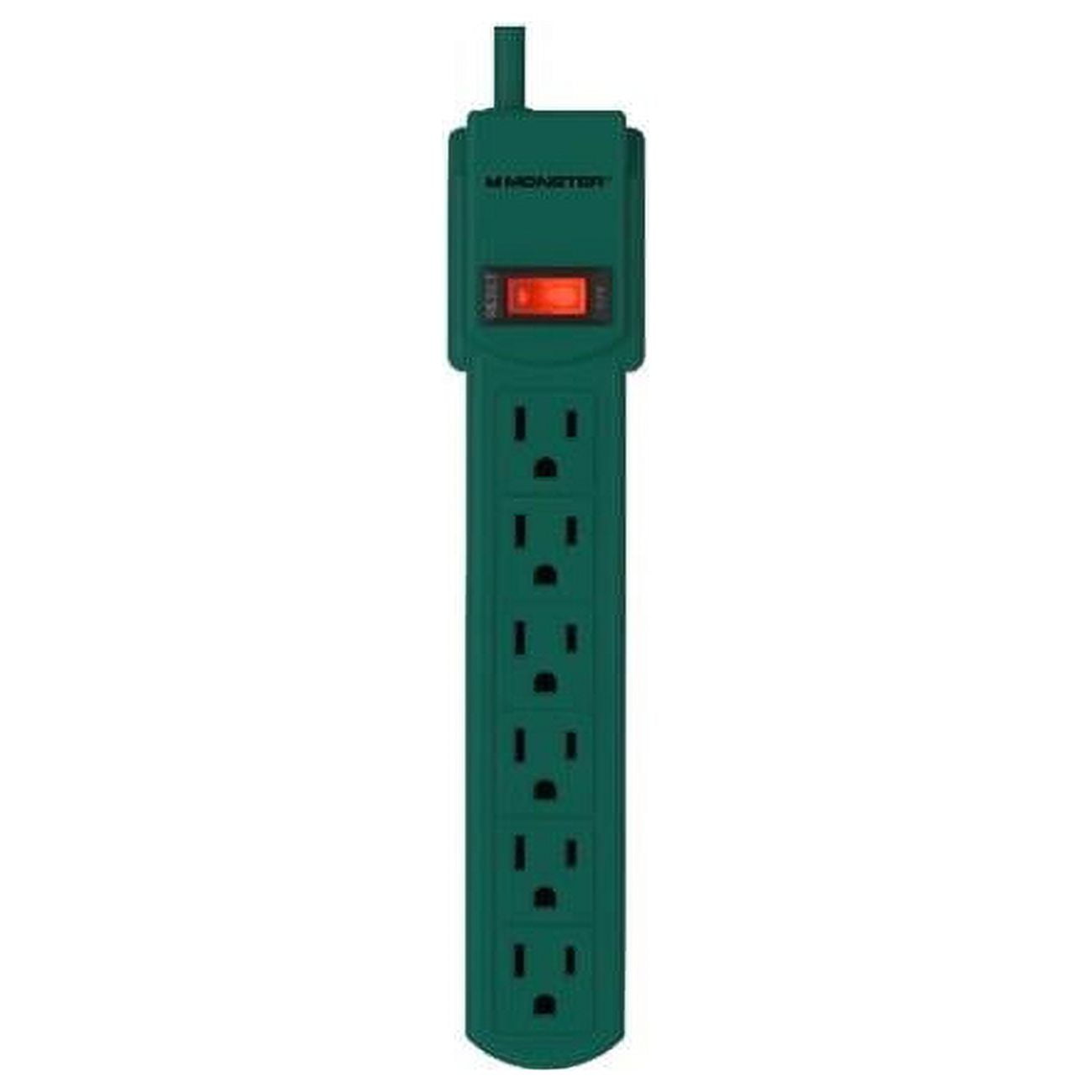 Monster 3001092 3 ft. 6 Outlets Power Strip, Green - Walmart.com