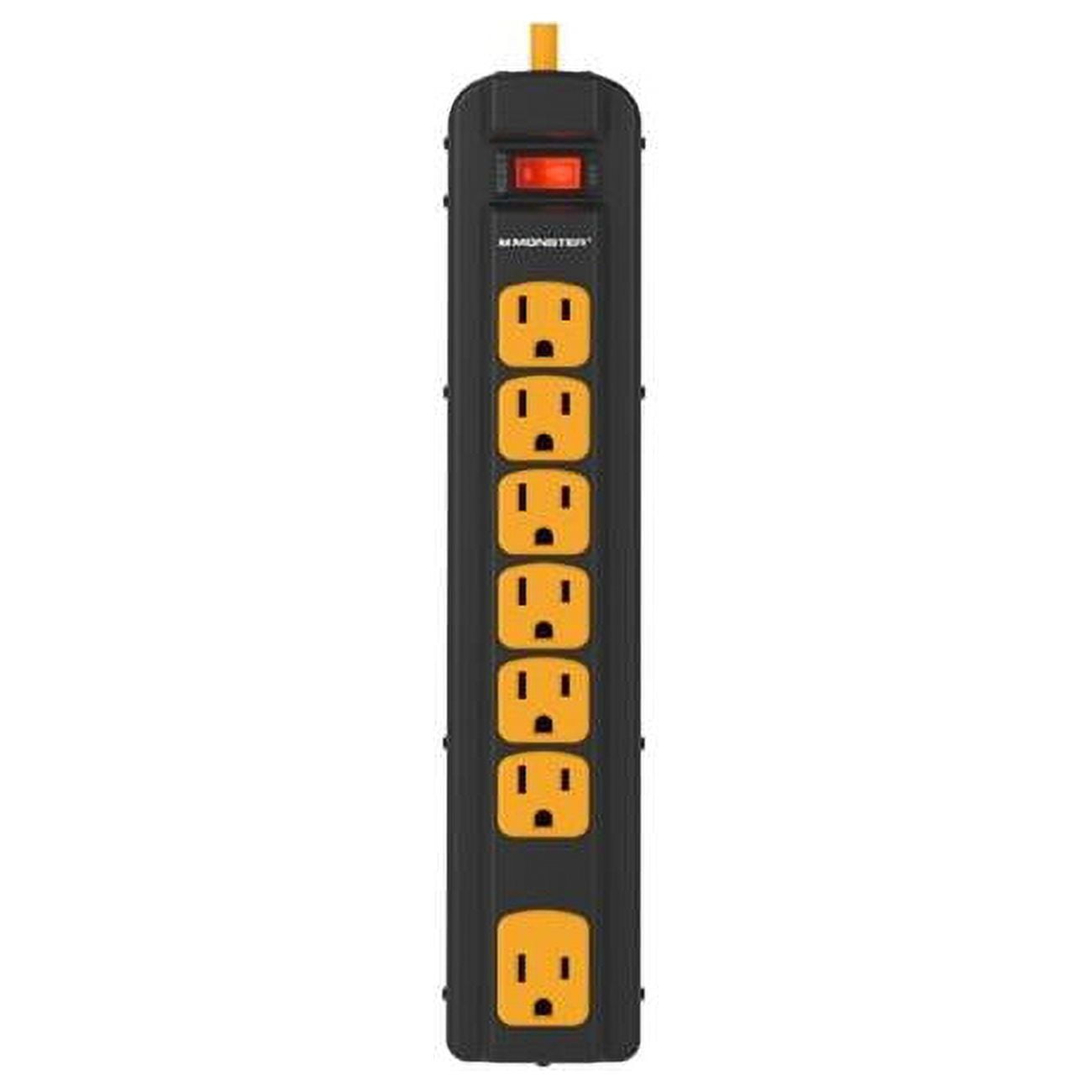 Monster 3001094 4 ft. 7 Outlets Power Strip, Black: Computer ...