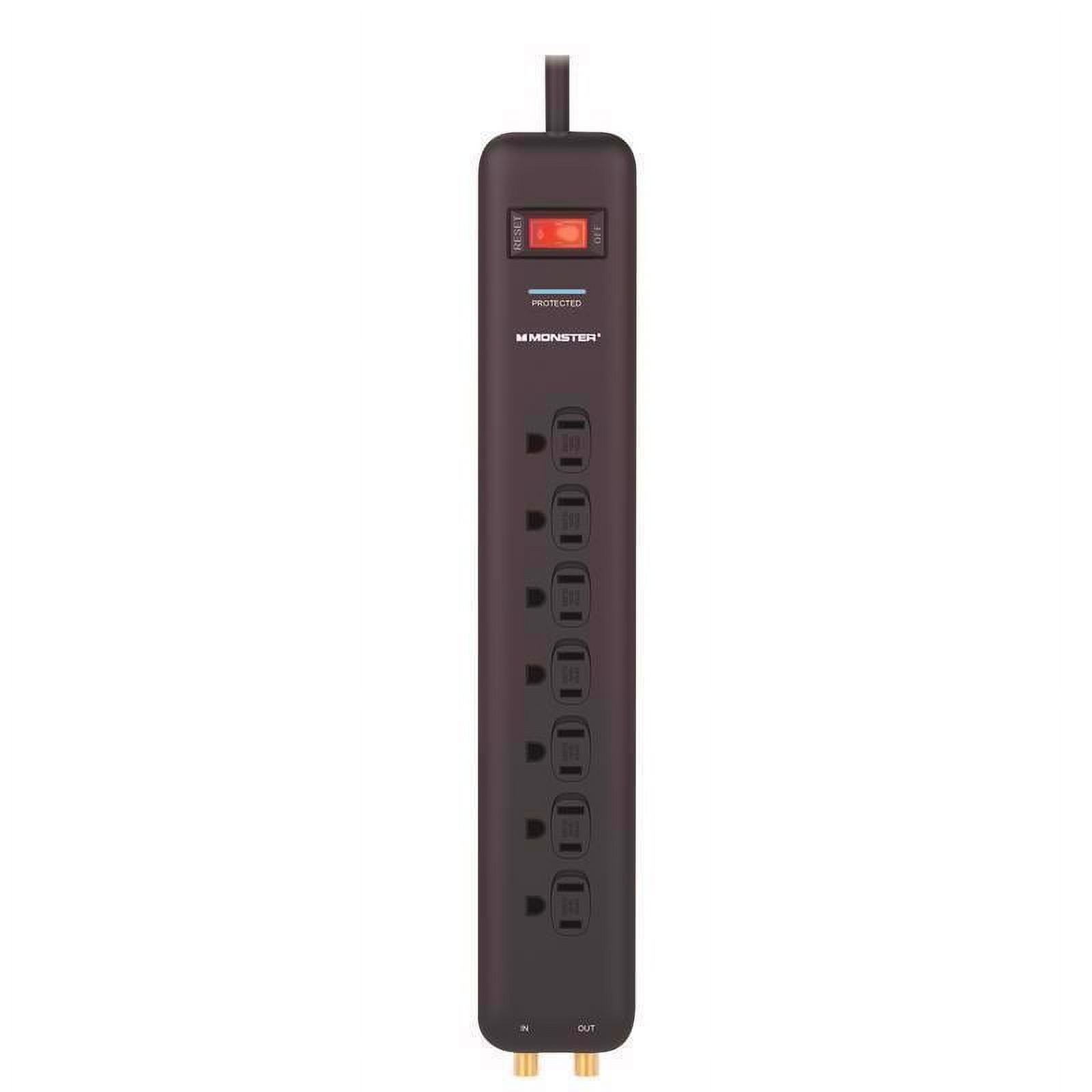 Monster 3001103 6 ft. 7 Outlets Power Strip with Surge Protection ...