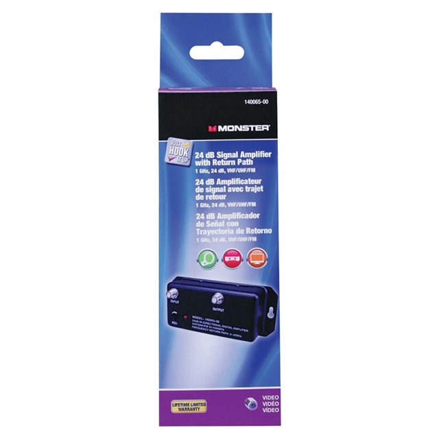 Monster 75 Ohm 1 Gh Black Carded Continuous Power 60 Hz Channel Audio ...