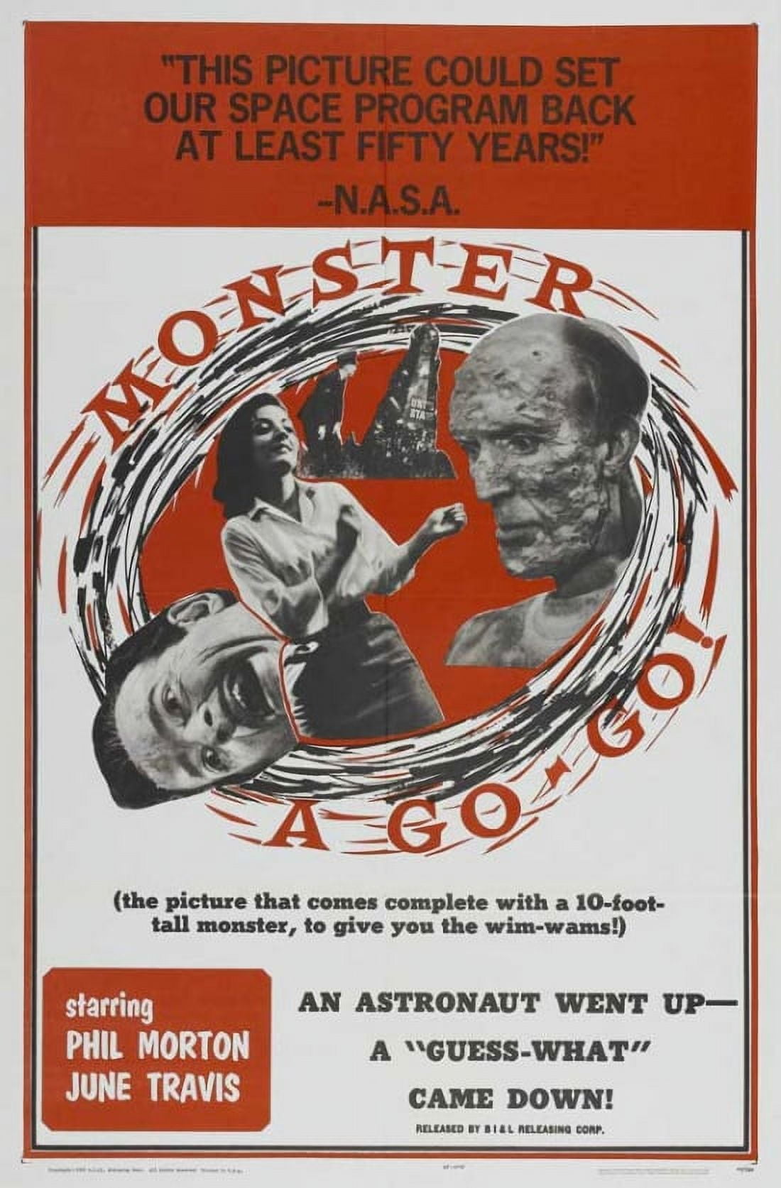 Monster A Go-Go Movie Poster (11 x 17) - Walmart.com