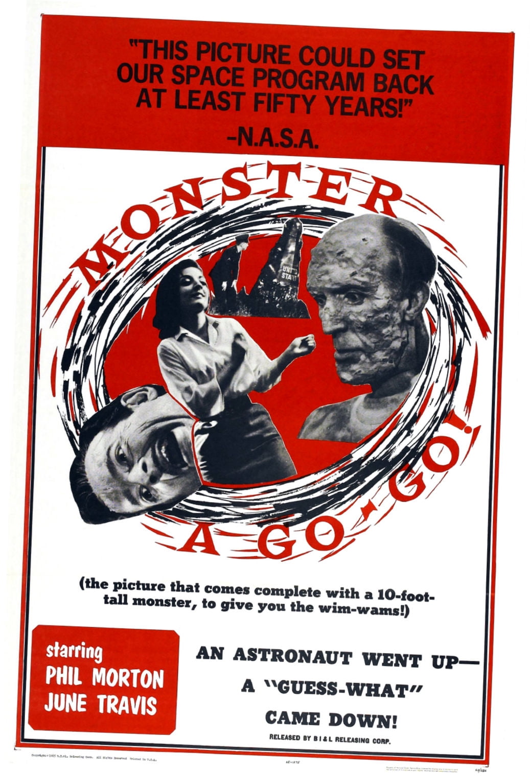 Monster A Gogo Movie Poster 12x16 Print on Metal Sign 12in x 16in ...