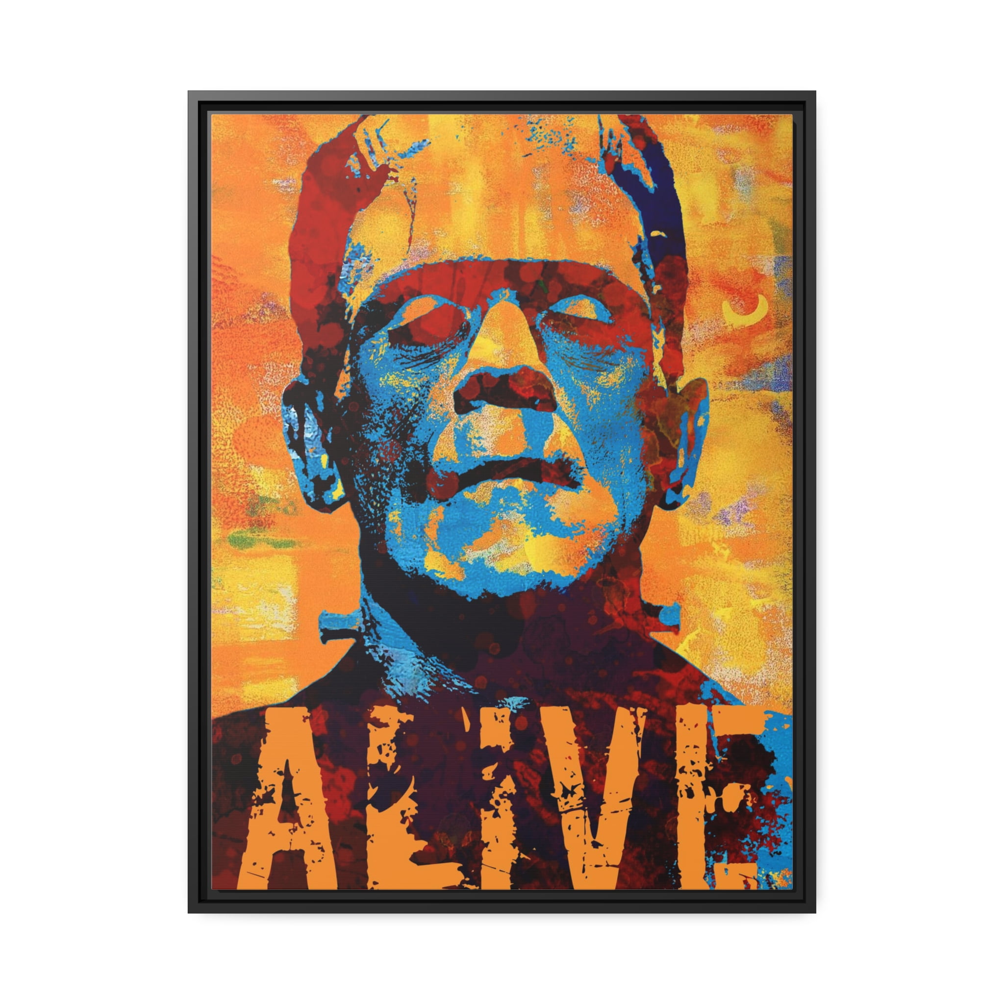 Monster ALIVE Framed Canvas Wall Art - Pop Art - Walmart.com