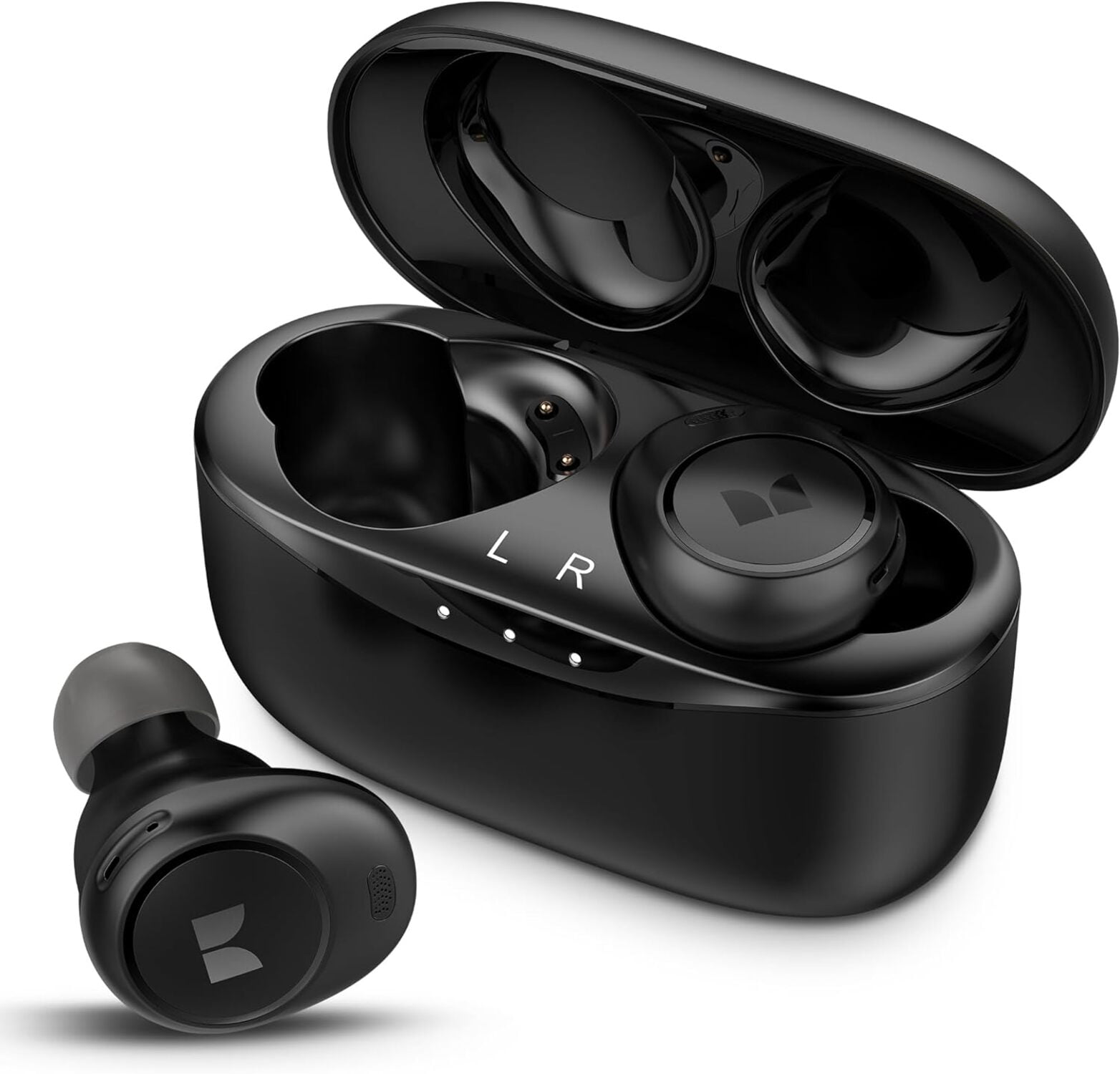 Monster Achieve 300 AirLinks Wireless Earbuds, Bluetooth 5.3, USB-C ...