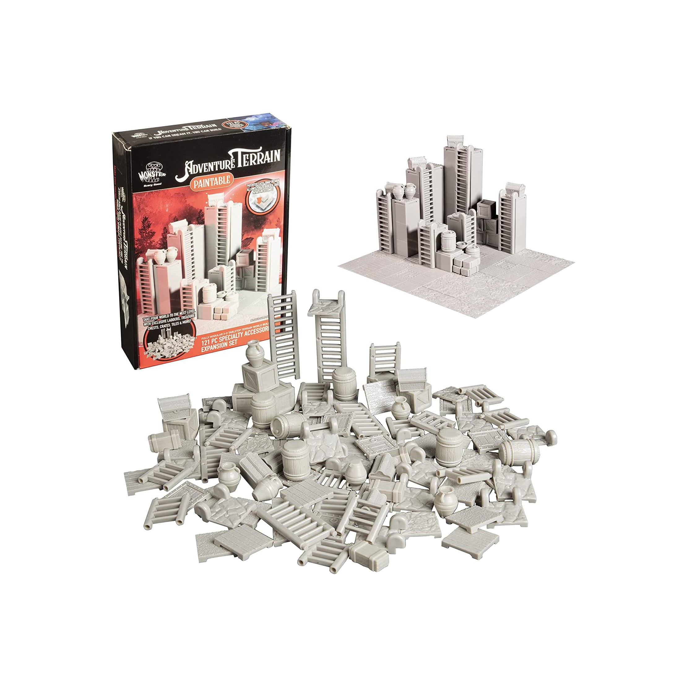 Monster Adventure Terrain- 121pc Paintable Specialty Accessories ...