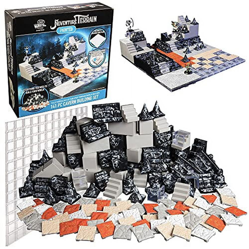 Monster Adventure Terrain - 141pc Painted Cavern Expansion Set w ...