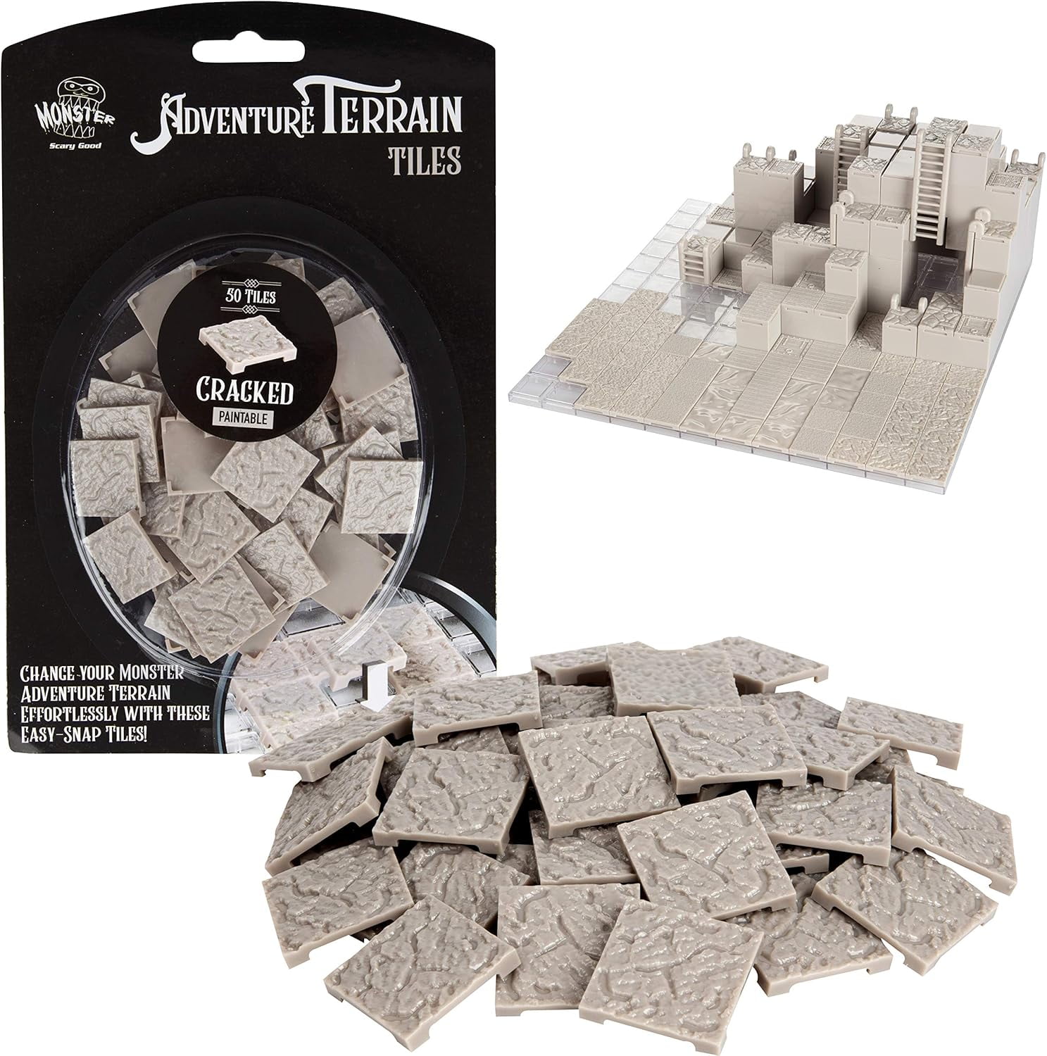 Monster Adventure Terrain - 50pc Cracked Style Tile Expansion Pack ...