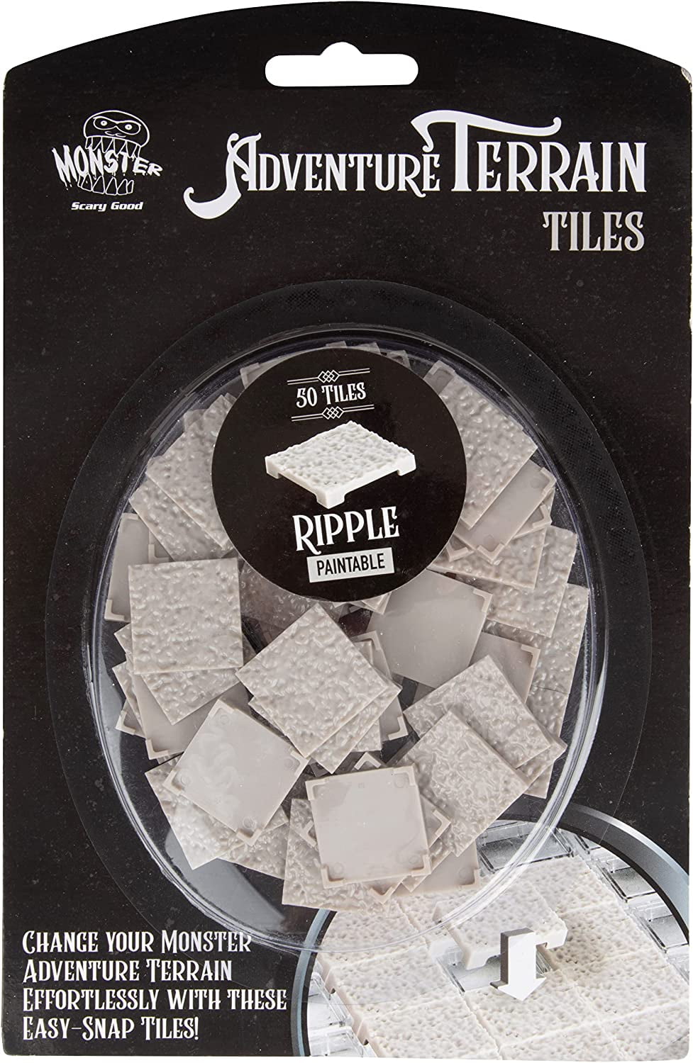 Monster Adventure Terrain- 50pc Ripple Style Tile Expansion Pack ...