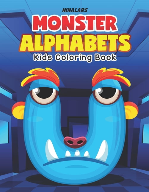 Monster Alphabets: Kids Coloring Book, (Paperback) - Walmart.com