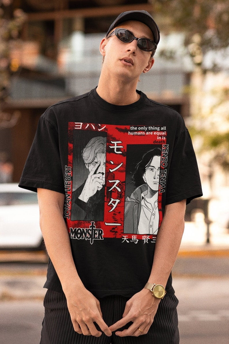 Monster Anime Unisex Shirt: Johan Liebert Vs Kenzo Tenma Shirt, Vintage ...