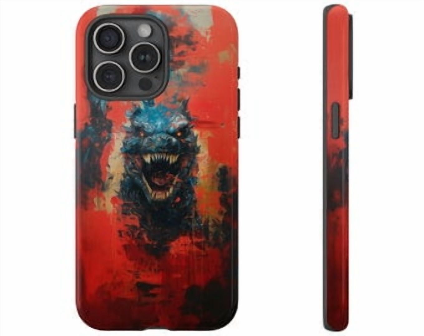 Monster Art iPhone Case Surreal Creature Abstract Design with iPhone 17 ...