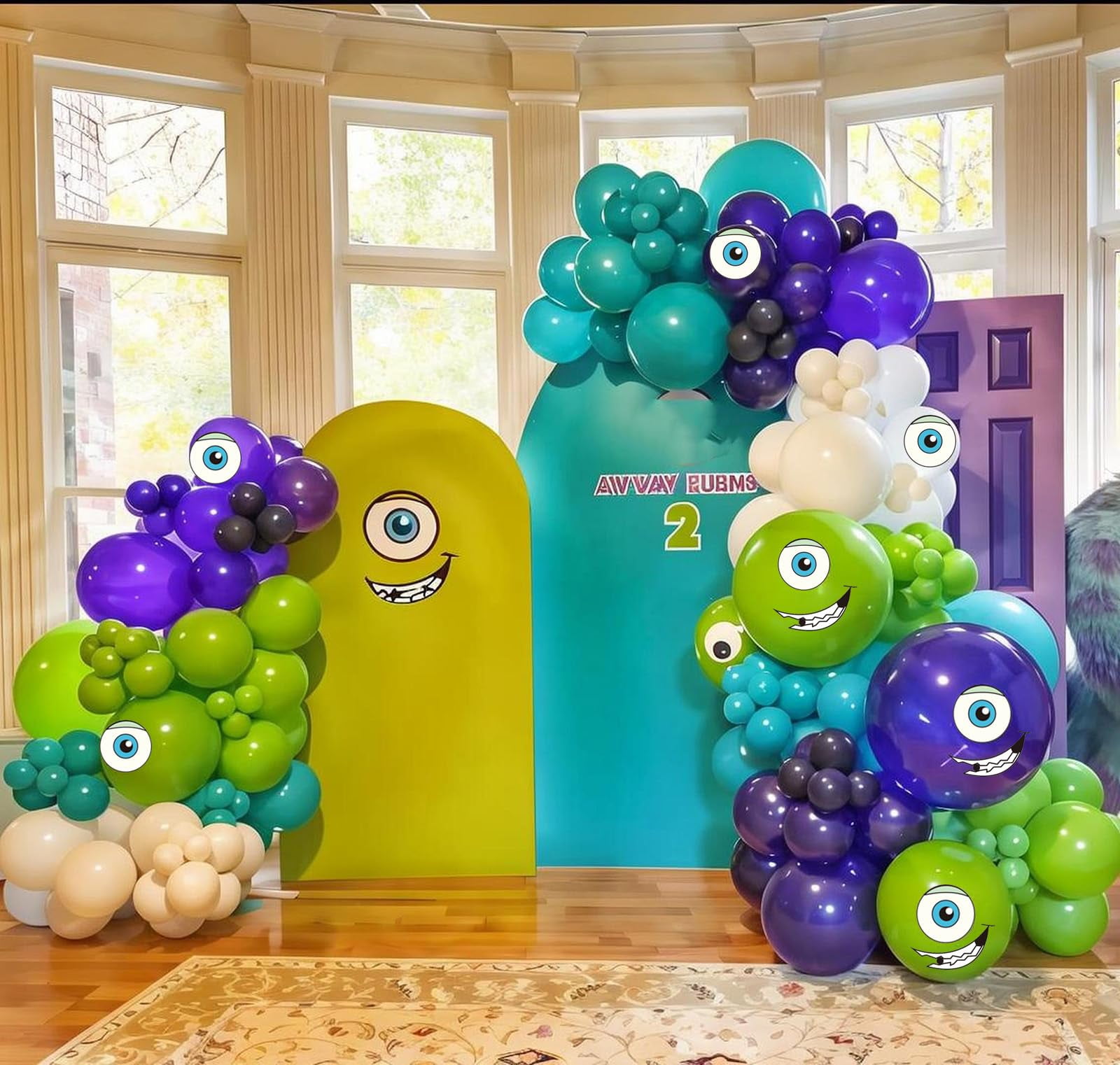 Monster Balloons Arch Garland Kit Decorations, KKS1 110pcs Monster ...
