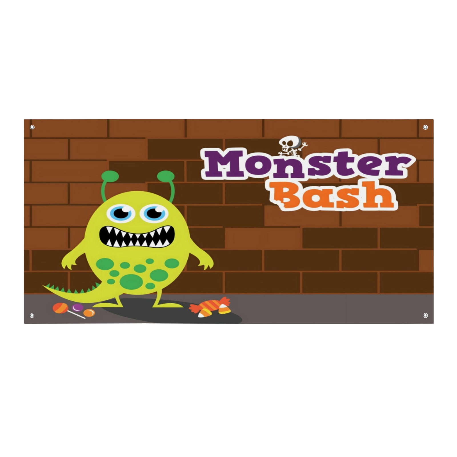 Monster Bash-Theme Backdrops Banner Birthday Party Decor Supplies ...