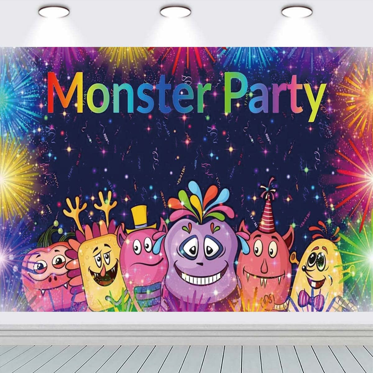 Monster Bash school Backdrop Background Banner Birthday Party Supplies ...