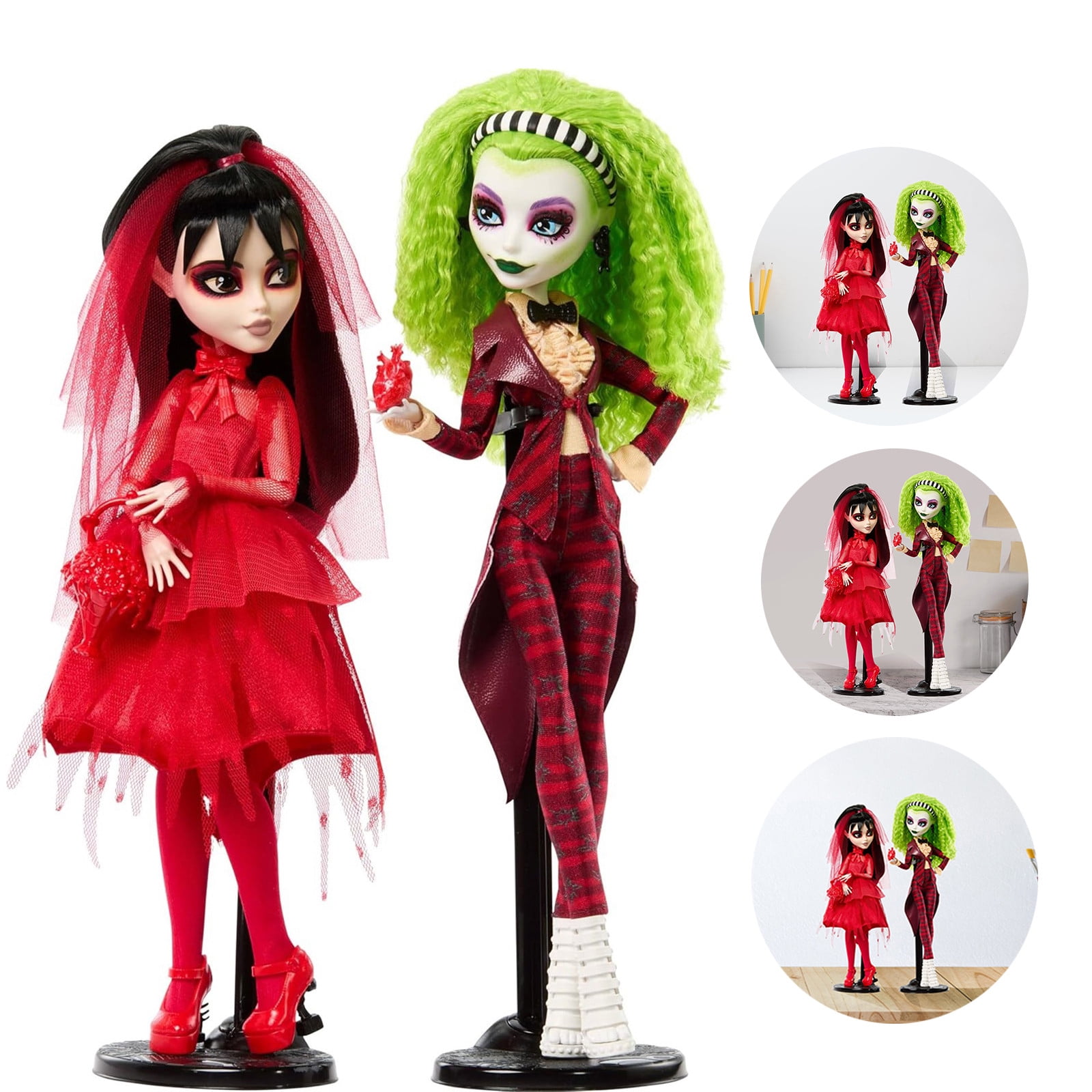 Monster Beetle juice Doll 2-Pack, Collectible Betelgeuse and Lydia Set ...