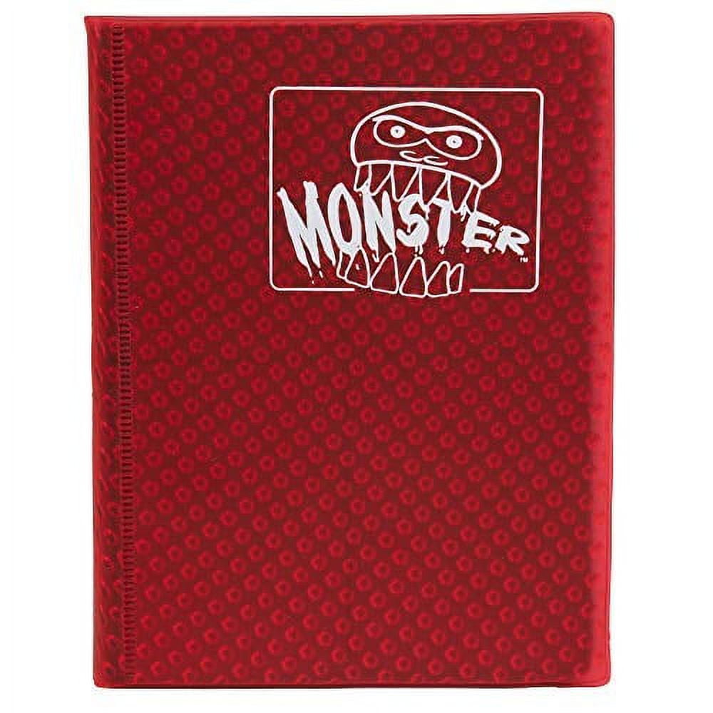 Monster Binder - 4 Pocket Trading Card Album - Holofoil Red (Anti-Theft ...