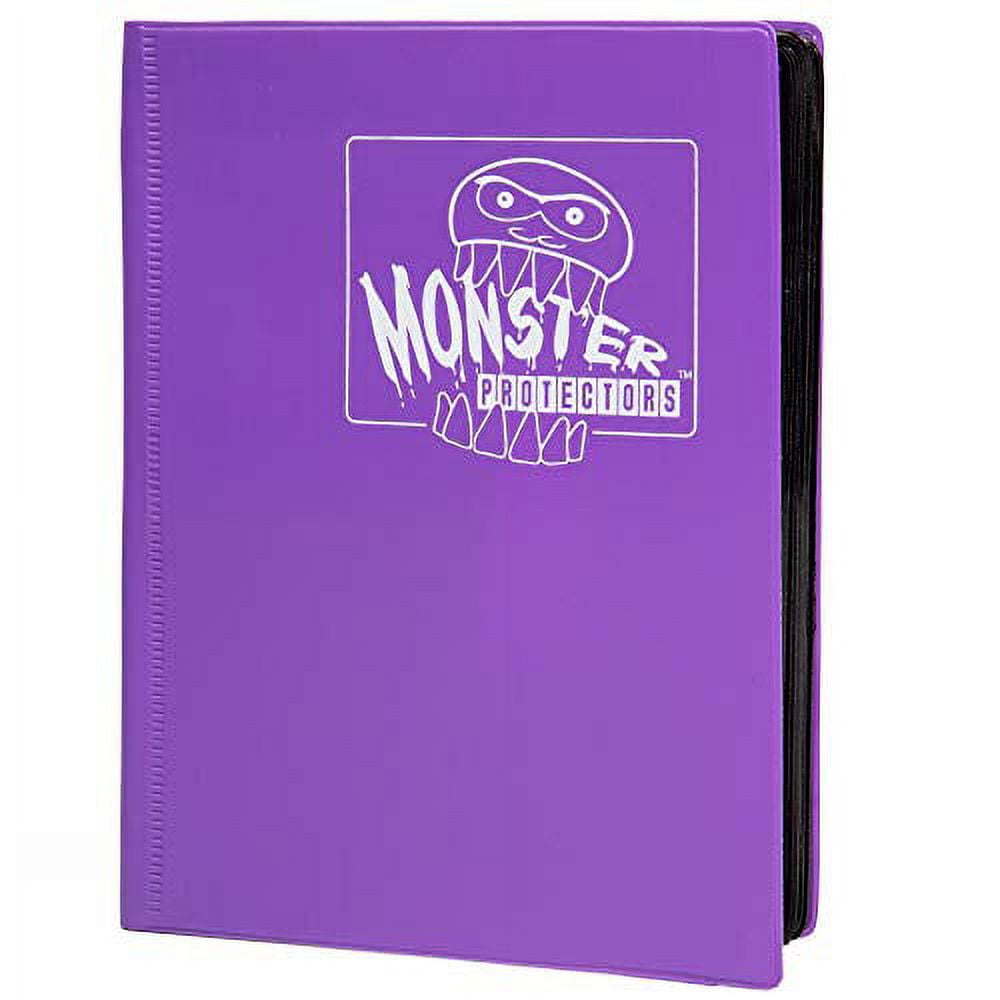Monster Binder - 4 Pocket Trading Card Album - Matte Purple - Holds 160 ...