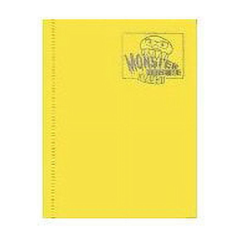 Monster Binder - 4 Pocket Trading Card Album - Matte Yellow (Anti-theft ...
