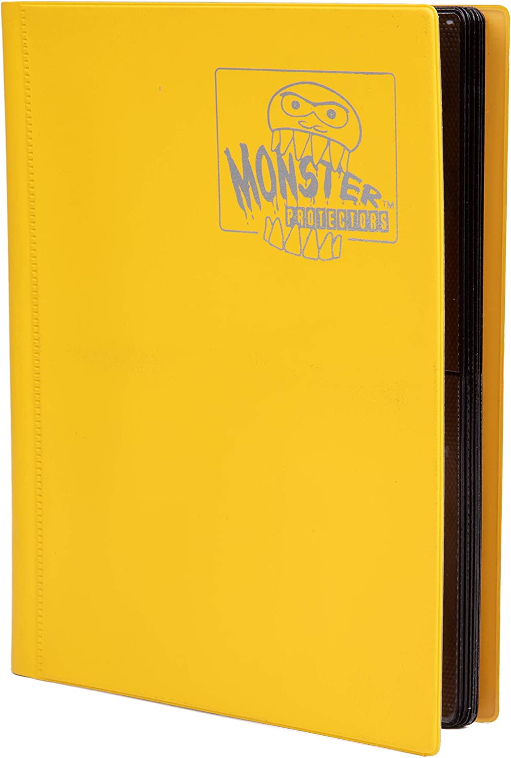 Monster Binder - 4 Pocket Trading Card Album - Matte Yellow (Anti-theft ...