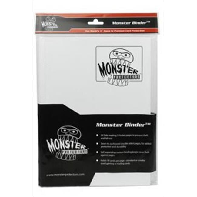 Monster Binders 9PMWT Binder 9 Pocket Monster - Matte White - Walmart.com